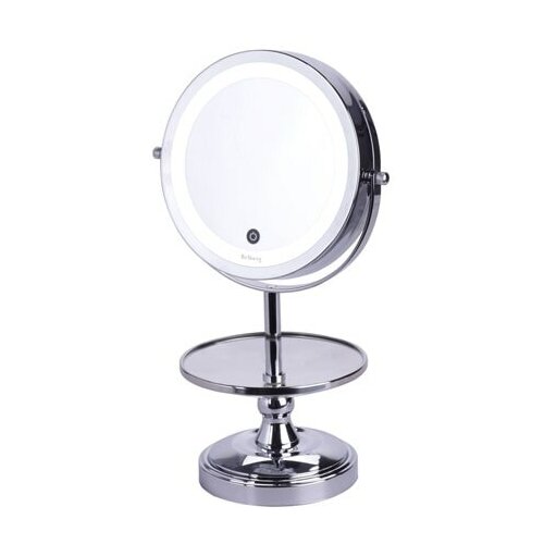Belberg зеркало косметическое настольное BZ-01 зеркало косметическое настольное BZ-01 с подсветкой, серебристый