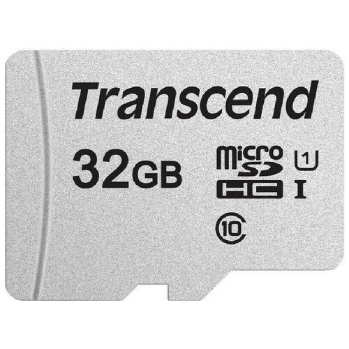 Карта памяти Карта памяти Transcend 300S microSDHC 32Gb UHS-I Cl10 + адаптер, TS32GUSD300S-A