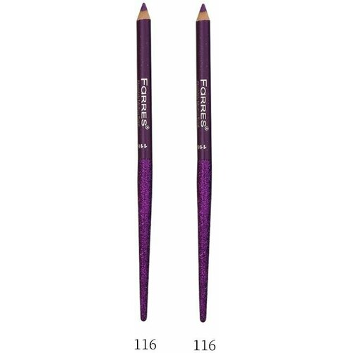 Карандаш для глаз с блёстками Farres (Фаррес) MB017-116 - Фиолетовый х 2шт