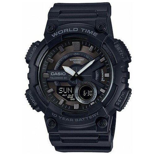 Наручные часы CASIO AEQ-110W-1B, черный