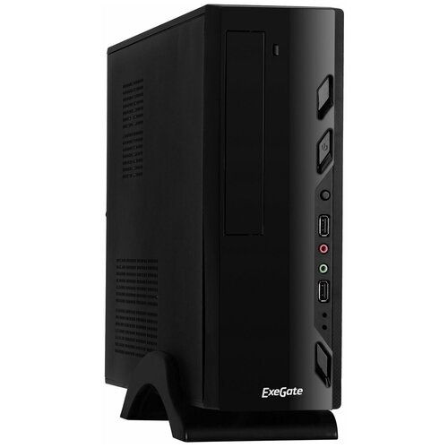 Корпус Desktop ExeGate MI-208-M450 (mini-ITX/mATX, БП M450 с вент. 8см, 2*USB, аудио, черный) EX268696RUS