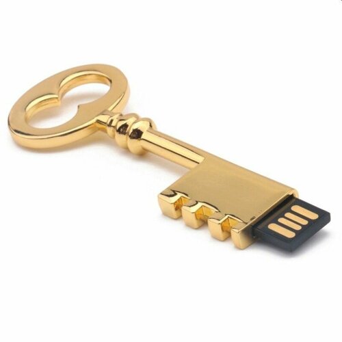 Подарочный USB-флеш-накопитель золотой ключик оригинальная флешка 16GB