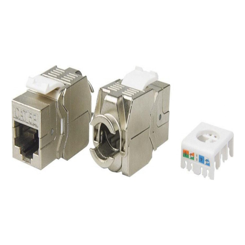 Вставка KJ8-8P8C-C5e-180-TLS-SH-F-WH Keystone Jack RJ-45(8P8C)кат. 5eэкранир | код 426191 | Hyperline (3шт. в упак.)