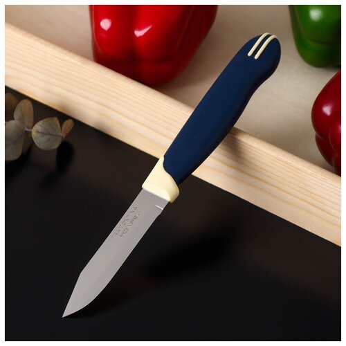 Набор ножей TRAMONTINA Multicolor 23511/913-TR, лезвие: 7.5 см, синий/серебристый