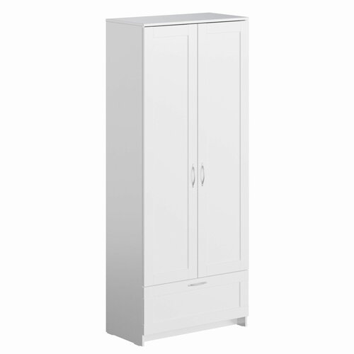 Шкаф ГУД ЛАКК Сириус, 2 двери и 1 ящик, 78х41х190 см, белый