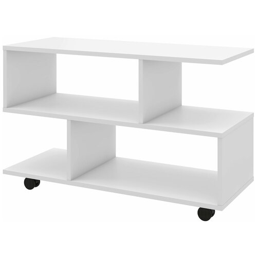 Журнальный столик, сервировочный стол Beneli алекс, прямоугольный, Белый, 90х35х55,3 см, 1 шт.