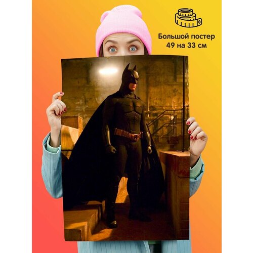 Постер плакат Бэтмен: Начало Кристиан Бейл