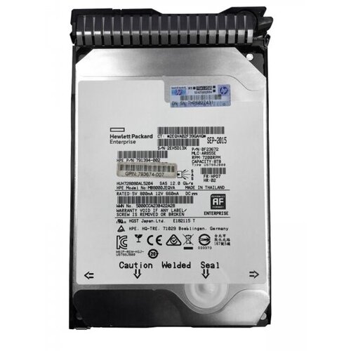 Жесткий диск HPE MB8000JEQVA 8Tb 7200 SAS 3,5" HDD