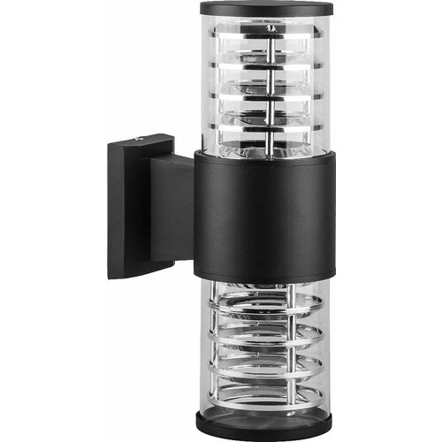 Feron Садово-парковый светильник DH0802 06298, E27, 60 Вт, цвет арматуры: черный, цвет плафона белый, 1 шт.