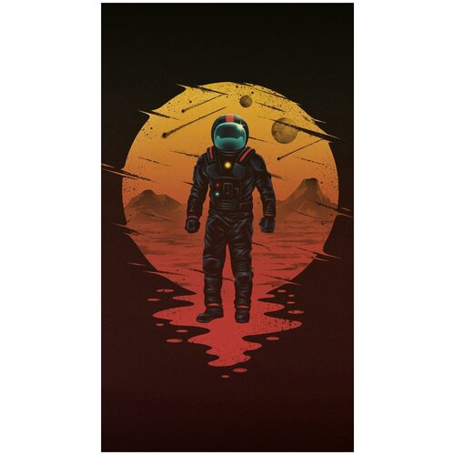 Постер / Плакат / Картина Марсианская пустошь 50х70 см в раме