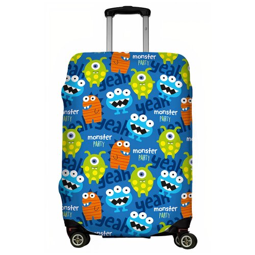 Чехол для чемодана LeJoy, размер S, оранжевый, голубой