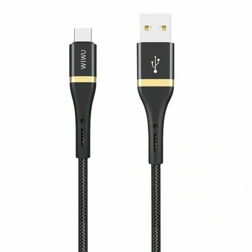 Кабель для передачи данных WIWU Elite Wi-C009 2.4A USB к Type-C 2 метра - Черный