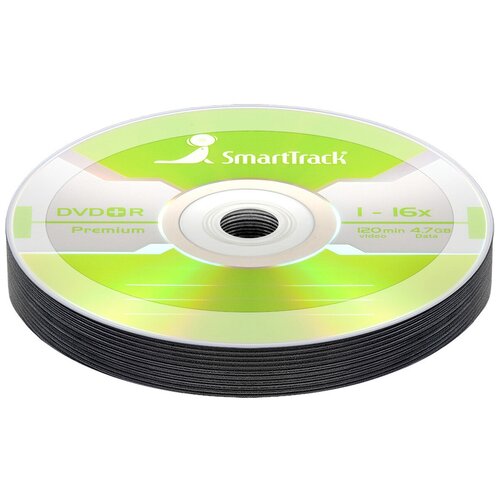 Диск DVD+R 4,7Gb 16x SmartTrack bulk, упаковка 10 шт.