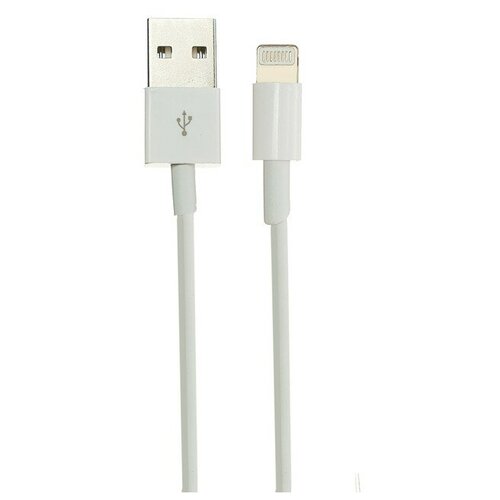 Luazon Home Кабель LuazON, Lightning - USB, 1 А, 0,9 м, белый