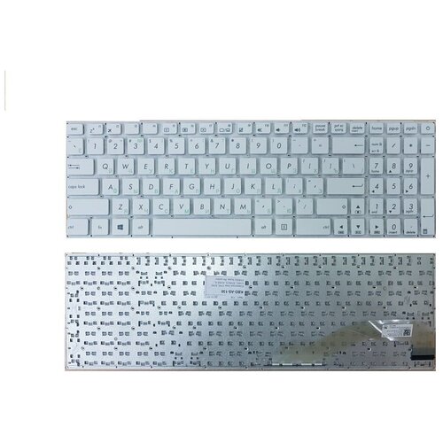 Клавиатура для ноутбука Asus X540, X540L, X540LA, X540CA, X540SA белая, без рамки