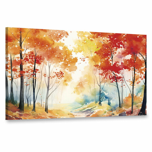Интерьерная картина 100х60 "Осенний лес"