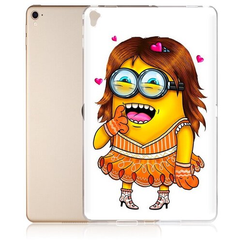 Чехол задняя-панель-накладка-бампер MyPads Миньон девочка для iPad Pro 2 10.5 A1701/A1709/iPad Air 3 (2019) противоударный