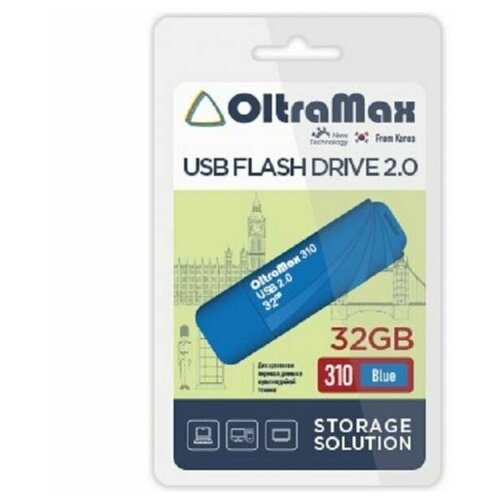 USB Flash Drive 32GB - OltraMax 310 2.0 OM-32GB-310-Blue