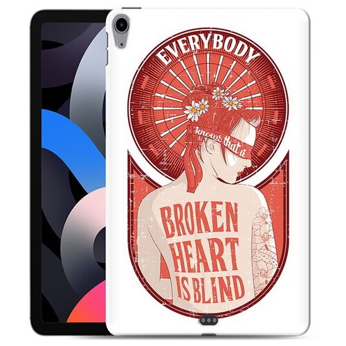 Чехол задняя-панель-накладка-бампер MyPads девушка разбитое сердце для iPad Air 4 10.9 (2020)-A2316/A2324/A2325/A2072 противоударный