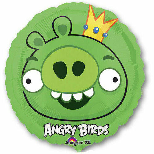 Воздушный шар из фольги. Фигура, Angry Birds Король Свиней (18'/46 см, USA)