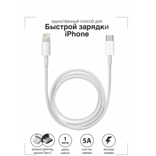 Кабель для iPhone USB Type-c - Lightning 1м