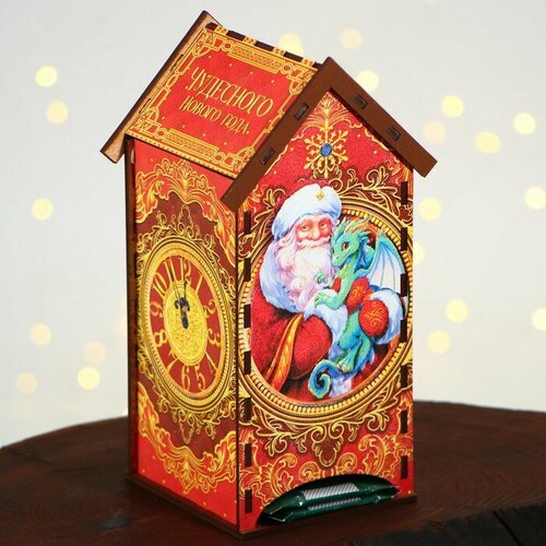 Зимнее волшебство Чайный домик "Дед Мороз" 19,2 х 8,6 см.