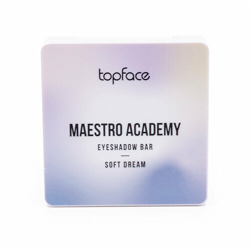 TopFace / ТопФейс Тени для век сухие Maestro Academy матовые и сатиновые, тон 001 Soft Dream, 9 цветов в палетке 7г / пигменты для глаз