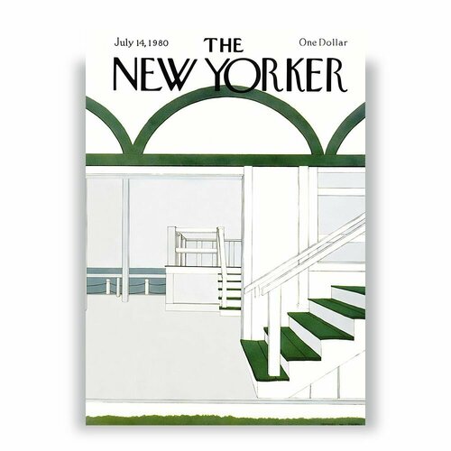 Обложка The New Yorker (Нью-Йоркер) от 14 июля 1980 года, 21 x 30 см в тубусе