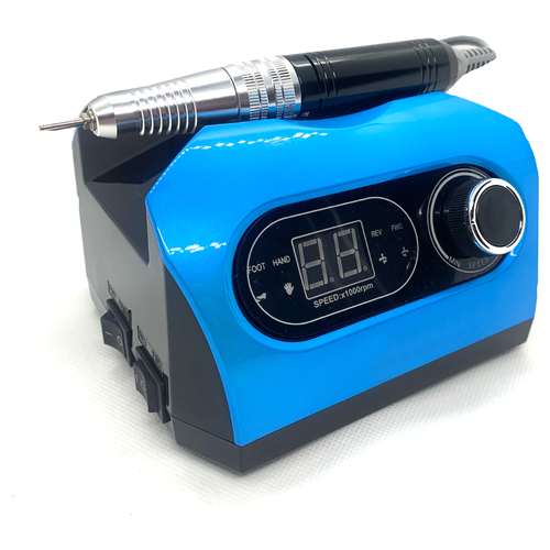 Аппарат для маникюра и педикюра Nail Drill ZS-717, 45000 об/мин, 1 шт., синий