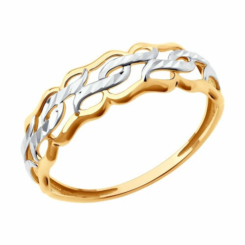 Кольцо Diamant, красное золото, 585 проба, размер 20