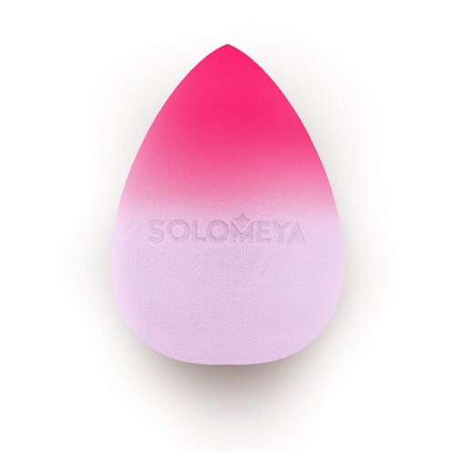 Solomeya Косметический спонж для макияжа, меняющий цвет Purple-pink