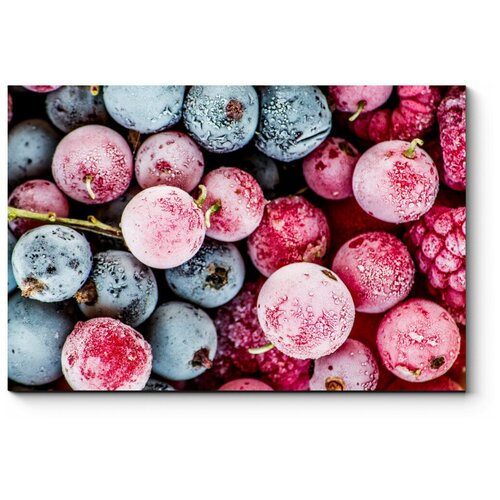Модульная картина Ледяные ягоды 60x40