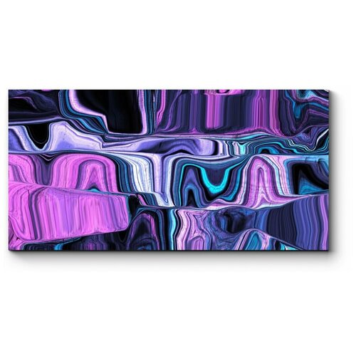 Модульная картина Цветной мрамор 70x35