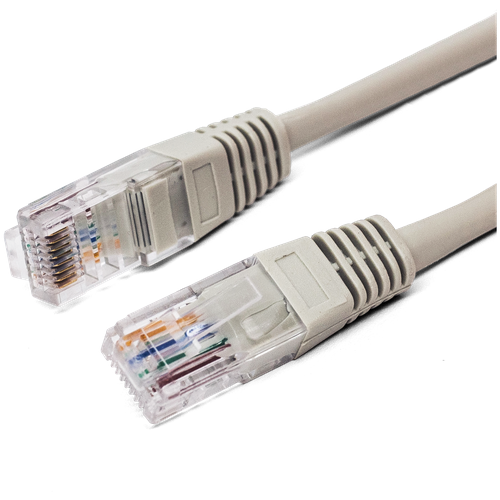 Патч-корд U/UTP 5e кат. 1м Filum FL-U5-C-1M 26AWG(7x0.16 мм), кабель для интернета, чистая медь, PVC, серый