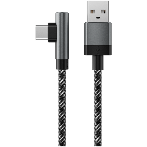 Кабель для быстрой зарядки Accesstyle USB Type-A - USB Type-C 30-F100MA смартфонов, планшетов, ноутбуков, черно-серый
