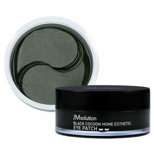 JM solution Black Cocoon Home Esthetic Eye Patch (Medium) - Омолаживающие патчи с экстрактом древесного угля и шелкопряда