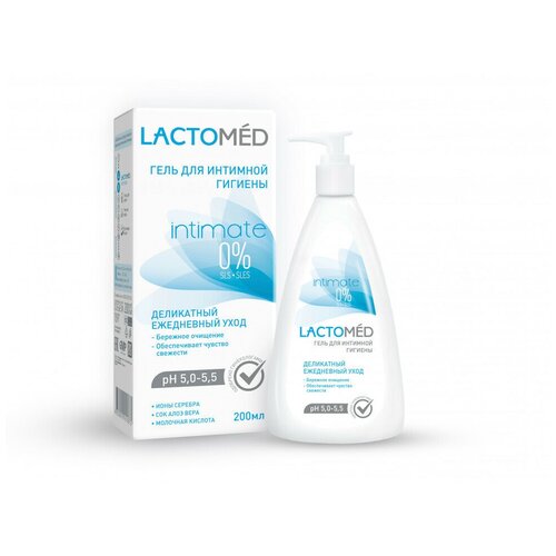 LactoMED Гель для интимной гигиены «Лактомед», деликатный ежедневный уход, 200 мл