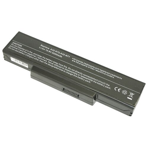 Аккумулятор для ноутбука Asus A32-K72 A32-N71 11,1V 5200mAh код mb009181