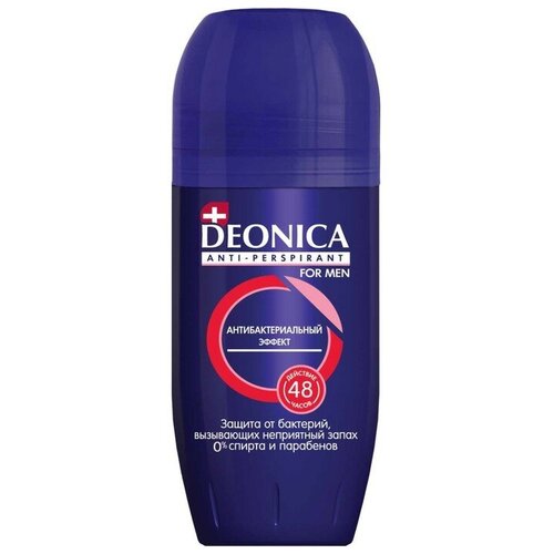 Deonica Антиперспирант Deonica for Men "Антибактериальный", ролик, 50 мл