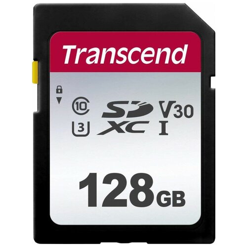 Карта памяти Transcend SDXC 300S Class 10 UHS-I U3 (95/40 MB/s) 128GB