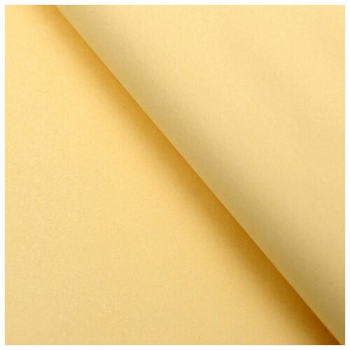 Бумага упаковочная тишью, светло-желтый, 50 х 66 см./ В упаковке: 10