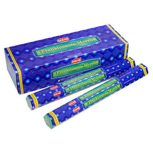Палочки ароматические благовония HEM Ладан Мирра Frankincense Myrrh 20 шт