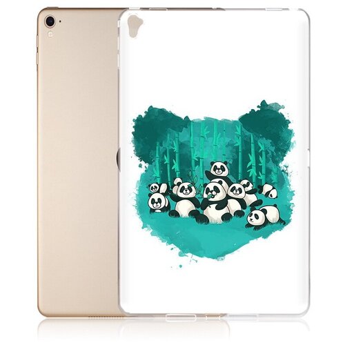 Чехол задняя-панель-накладка-бампер MyPads нарисованные панды для iPad Pro 2 10.5 A1701/A1709/iPad Air 3 (2019) противоударный