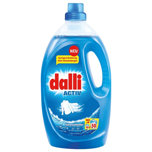 Жидкое средство Dalli Aktiv для стирки белых и цветных тканей с активной моющей формулой 50 стирок 2,75 л