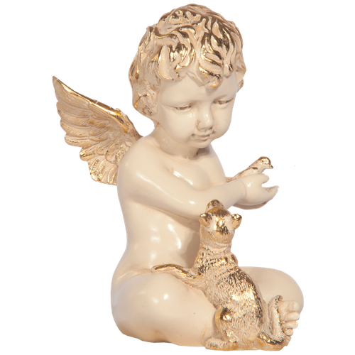 Статуэтка из мрамора Bogacho Ангел кремовый