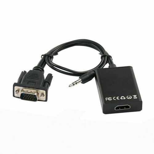 Переходник HDMI - VGA с аудио выходом / Адаптер VGA to HDMI + Audio