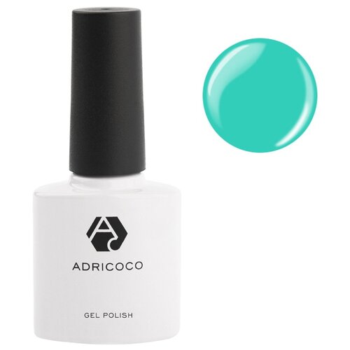 ADRICOCO гель-лак для ногтей Gel Polish, 8 мл, 40 г, 194 ярко-бирюзовый
