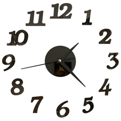Часы-наклейка, серия: Ясмина, плавный ход, d-45 см, секундная 12 см, цифра 7.5 х 5 см