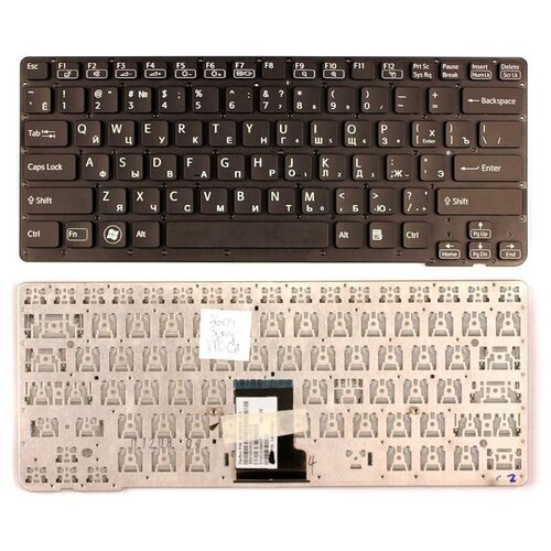 Клавиатура для ноутбука Sony Vaio VPC-CA3S1R/D черная без рамки