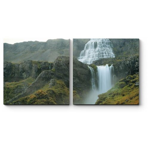 Модульная картина Водопад Диньянди50x25
